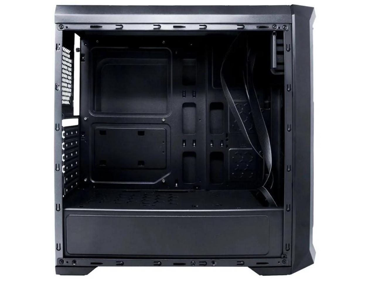 Gabinete Bluecase BG-019, Lateral em Acrílico, Mid Tower Black BG-019 ...