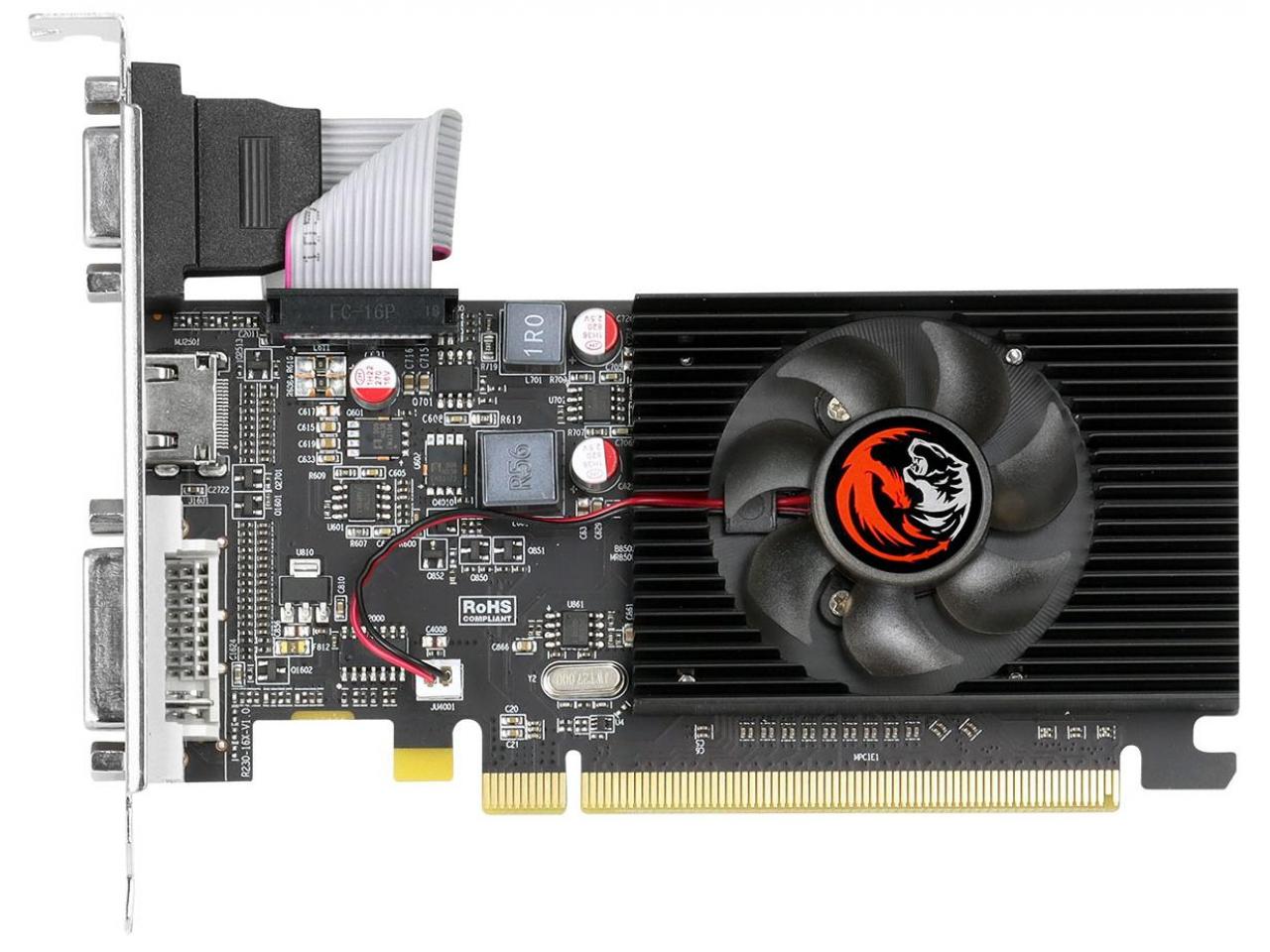 Placa de Vídeo PCYes AMD Radeon R5 220 2GB GDDR3 Low Profile 64-bit PCI ...