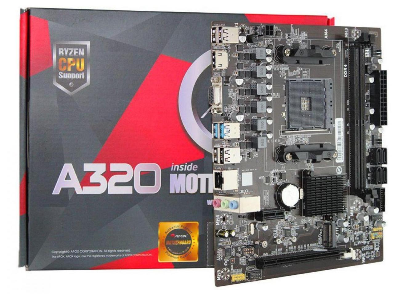 Placa Mãe AFOX A320-MA-V2 (Socket AM4/AMD A320) A320-MA-V2 - HARDSTORE ...
