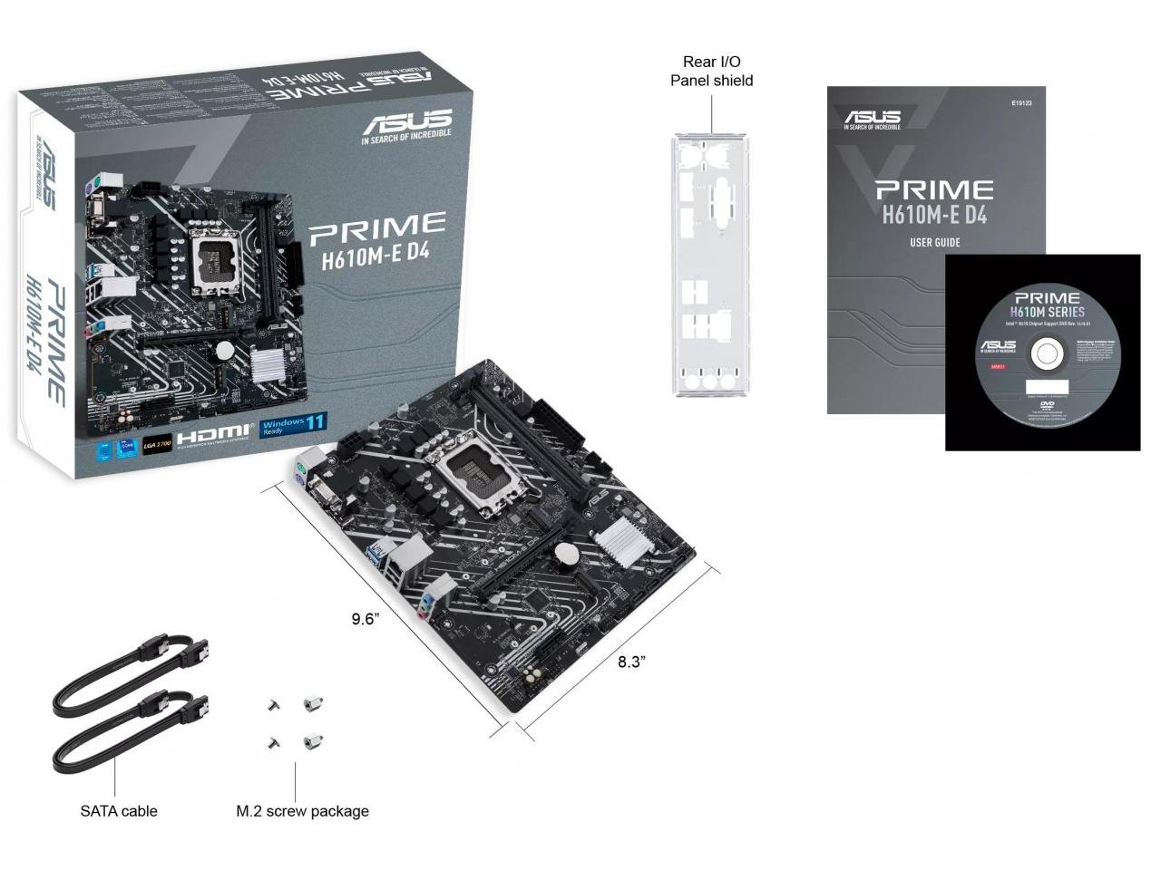 Placa Mãe ASUS Prime H610M-E D4 (LGA 1700/Intel H610/M.2) PRIME H610M-E D4 - HARDSTORE em Porto ...